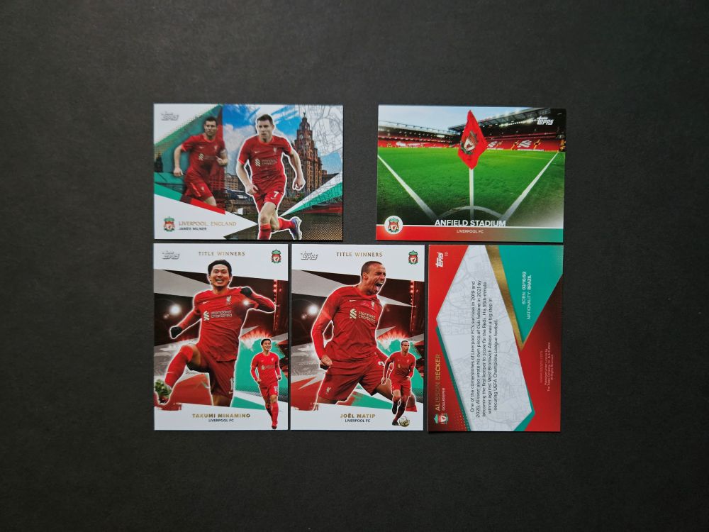Topps: LIVERPOOL 2021-2022 (trading cards) – ULTIMATE FOOTBALL STICKERS ...